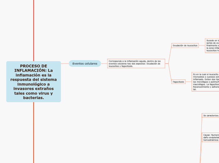 LESION E INFLAMACION - Mind Map